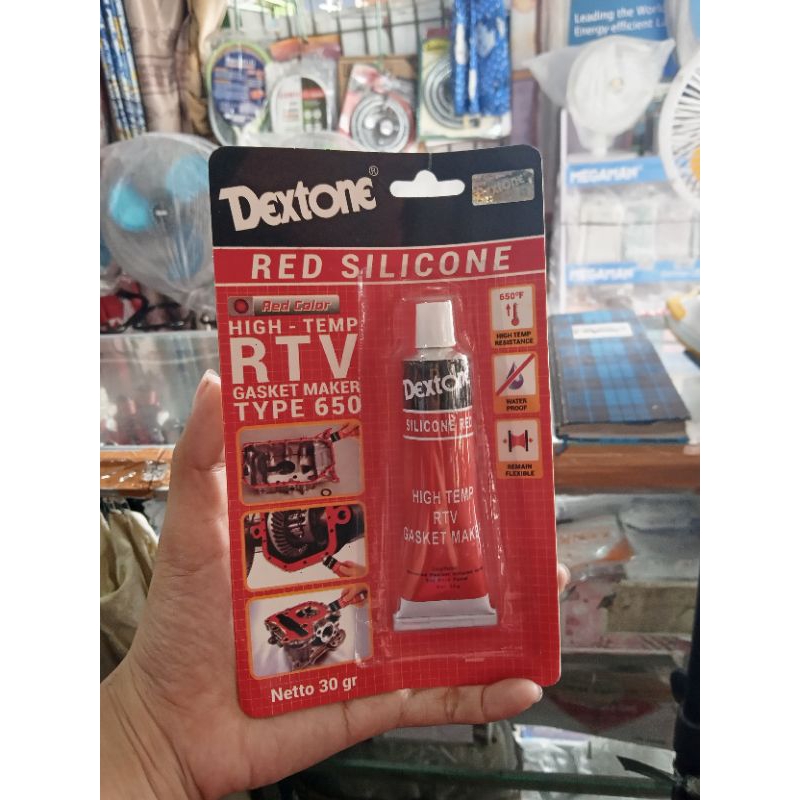 Jual Dextone Red Silicone 30 Gram Lem Material Waterproof | Shopee ...
