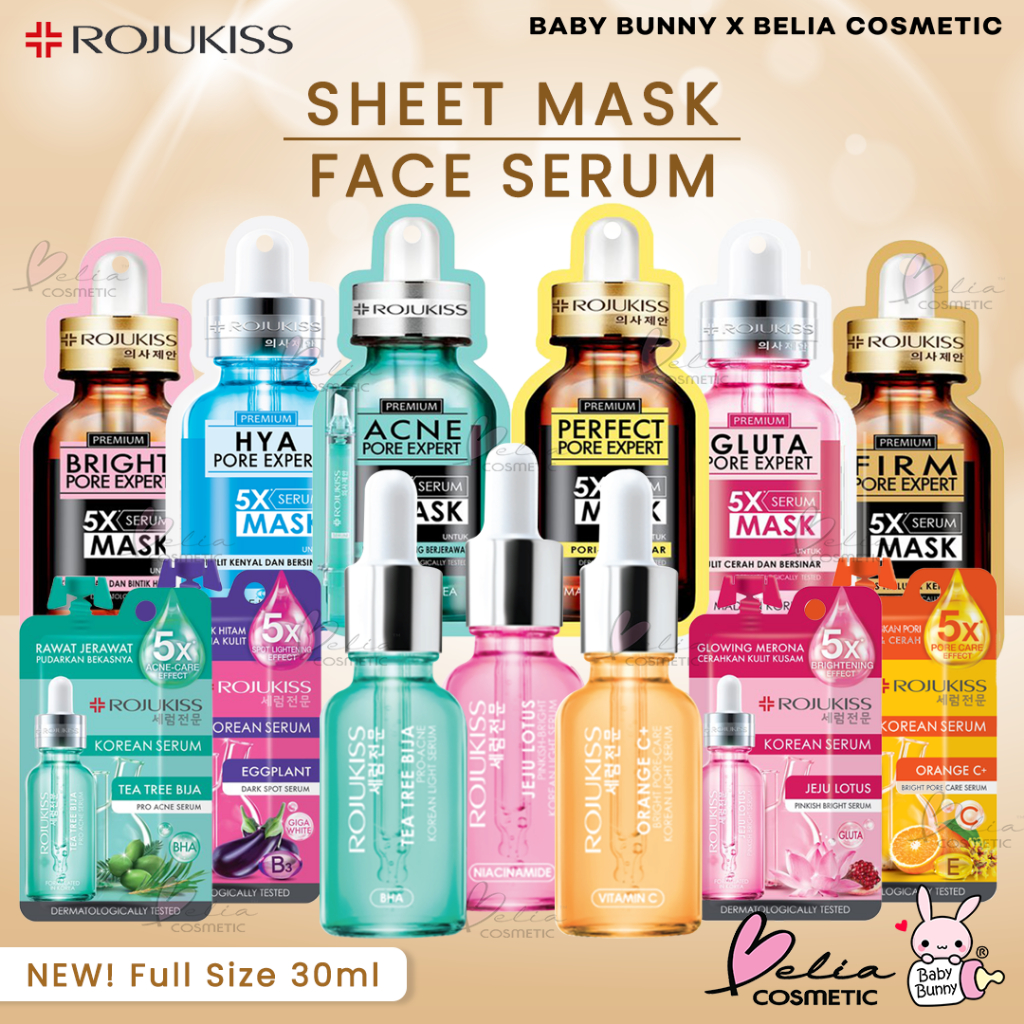 Jual BELIA ROJUKISS Premium Sheetmask Sheet Mask Serum | Made in Korea ...