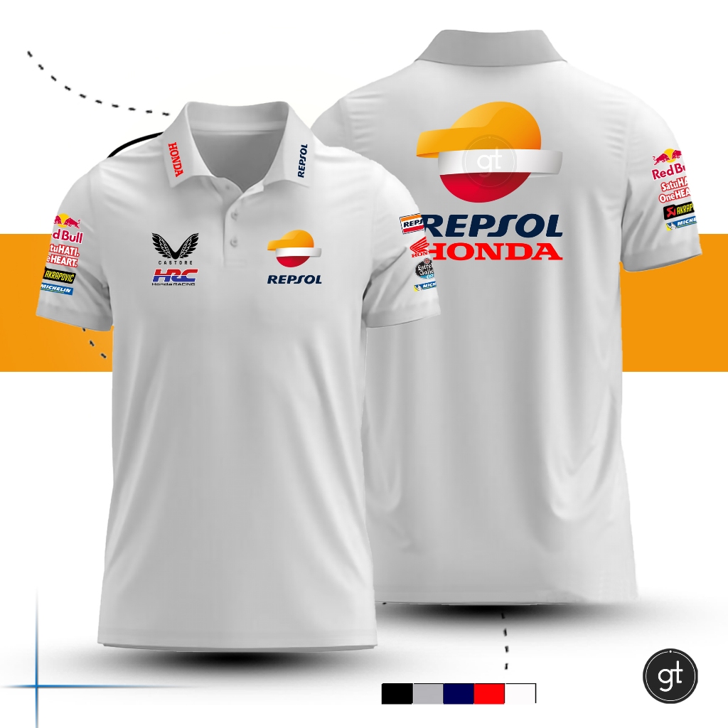 Jual polo shirt REPSOL HONDA GP Team Replica MotoGP | Shopee Indonesia