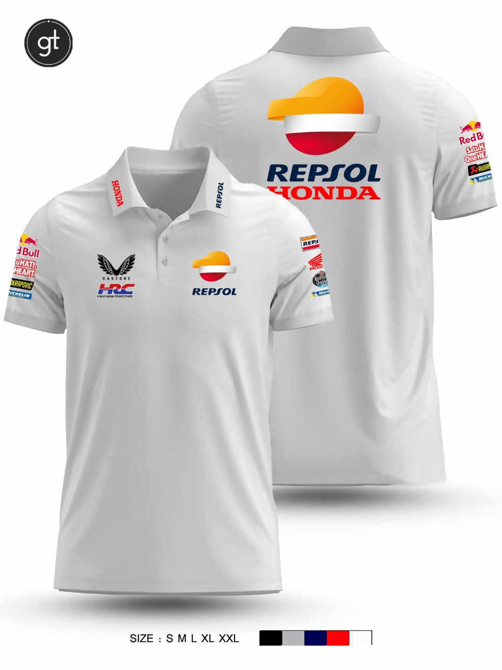 Jual polo shirt REPSOL HONDA GP Team Replica MotoGP | Shopee Indonesia