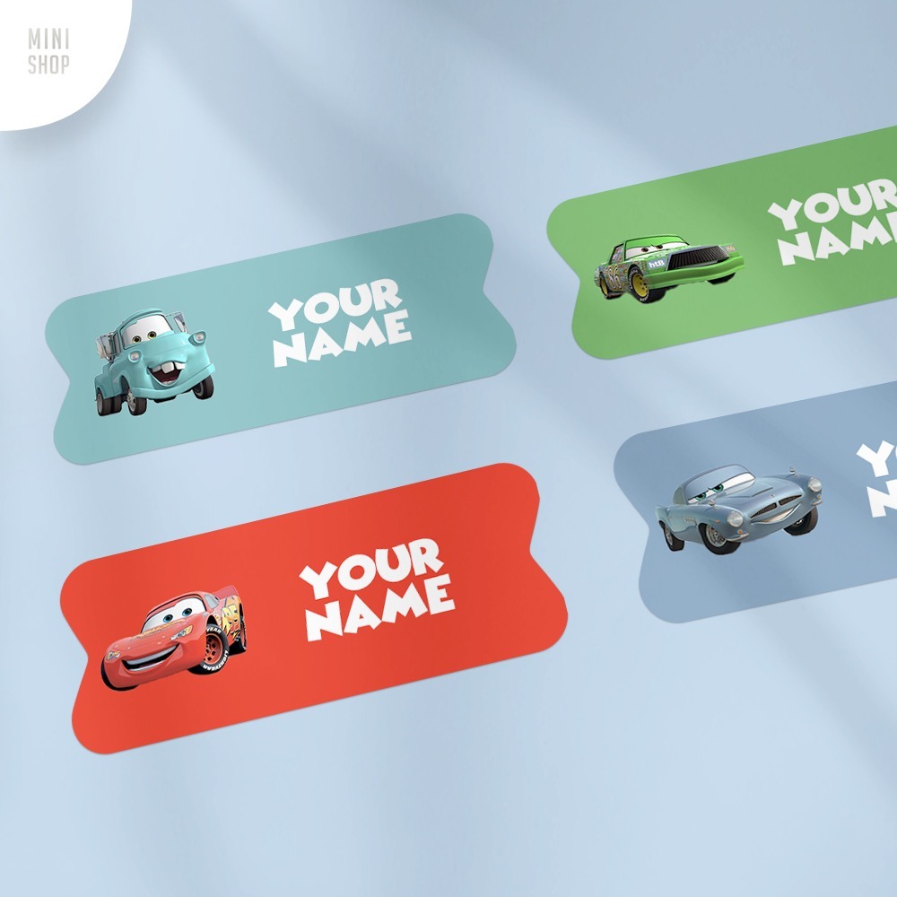 Jual Stiker Nama Custom Waterproof Cars ( Lighting Mcqueen Tow Mater ...