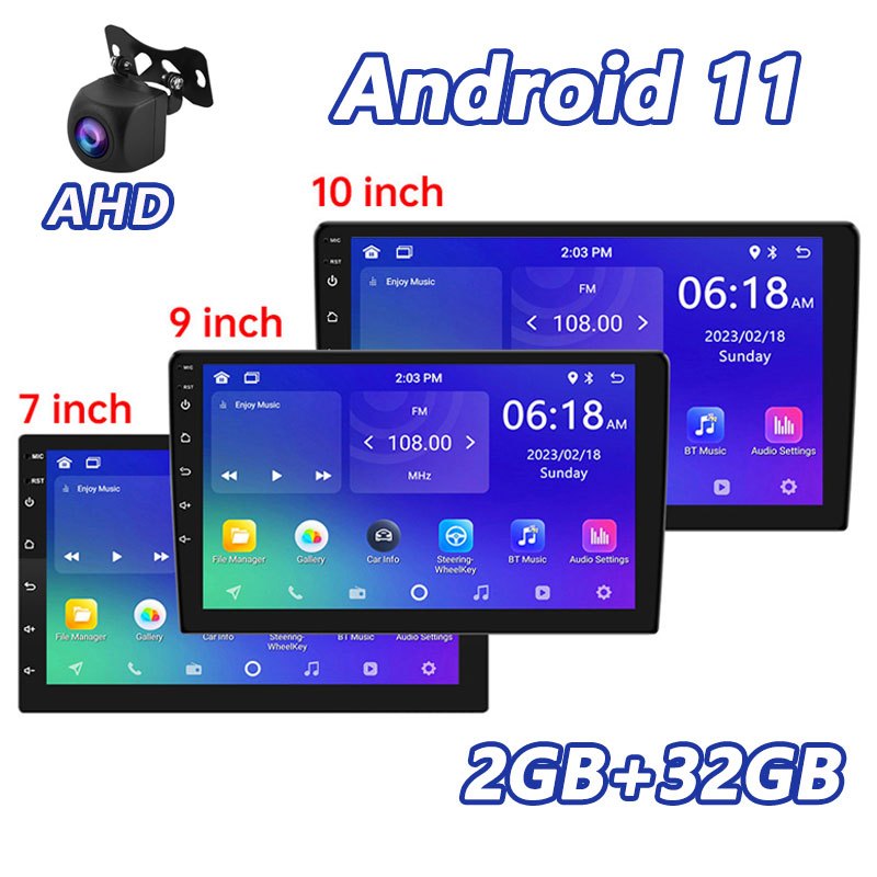 Jual 2+32G Universal Android Head Unit Car Radio Mobil Navigasi 7/9/10 Inch Radio Stereo Mobil ...