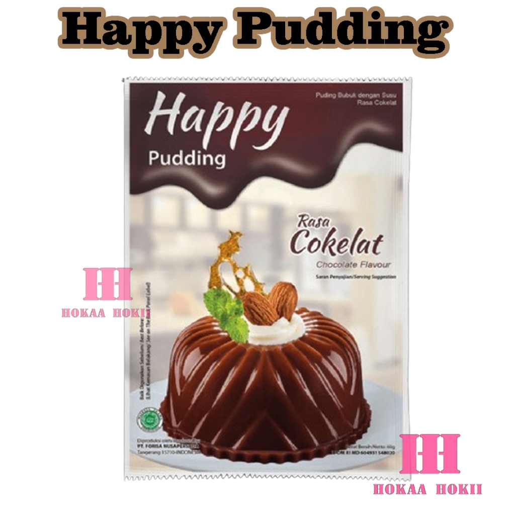 Jual Happy Pudding Instant Coklat 60gr | Shopee Indonesia