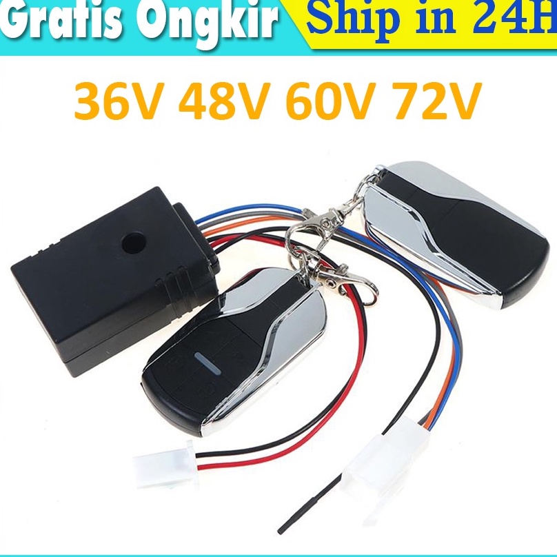 Jual 36-72v E-bike Alarm System Scooter Security Anti Hilang Remote ...