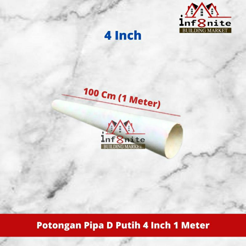 Jual Potongan Pipa PVC D Putih 4 Inch Per 1 Meter | Shopee Indonesia