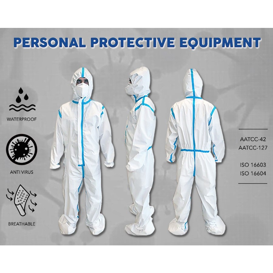 Jual Baju APD SPUNBOND / Hazmat Suit / Protective Coverall / Seragam ...