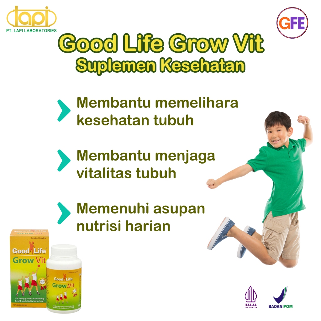 Jual GROW VIT Multi Vitamin Anak Remaja Suplemen Mineral Kesehatan ...