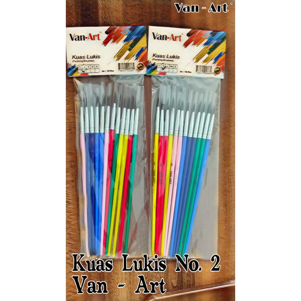 Jual painting brushes, kuas lukis, kuas untuk melukis (isi 12pcs ...