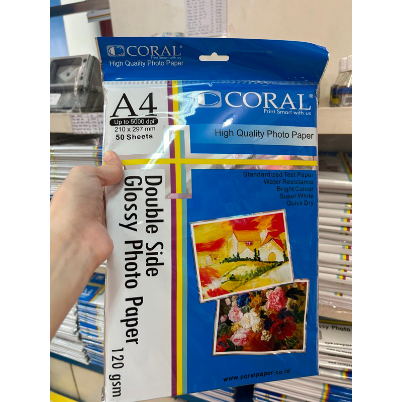 Jual Coral Glossy Double Side A4 120 | Shopee Indonesia