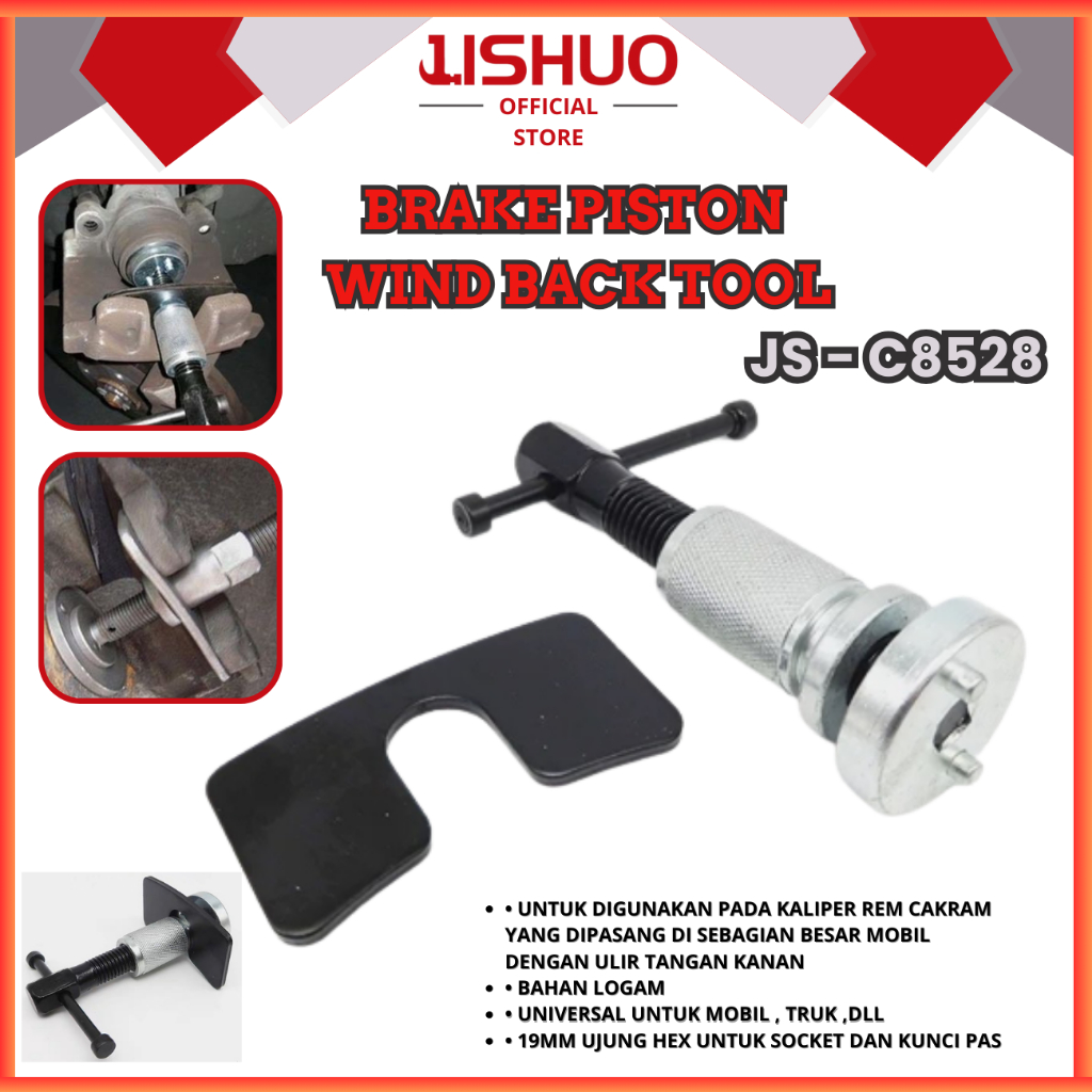 Jual JISHUO PENYEBAR CALIPER MOBIL / BRAKE PISTON WIND BACK TOOL JS ...