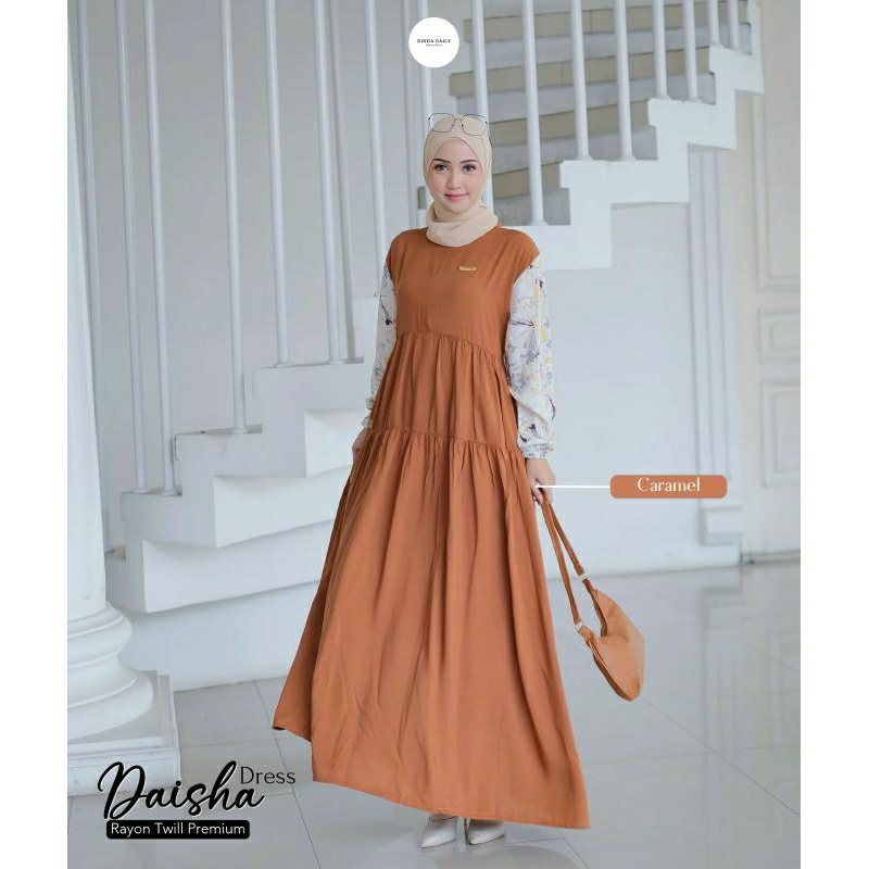 Jual DAISHA DRESS BY DINDA DAILY // DRESS RAYON ADEM, TEBAL | Shopee ...