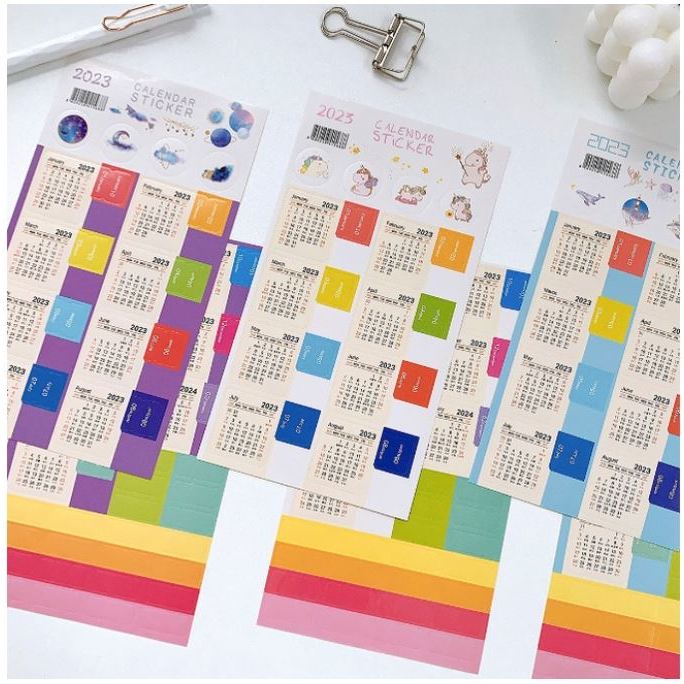 Jual Sticker Index Label Calender / Kalender 2024/2025 | Shopee Indonesia