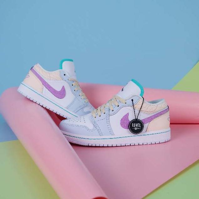 Jual Air Jordan 1 Low Multicolor Sashiko (W) 100% Original | Shopee ...