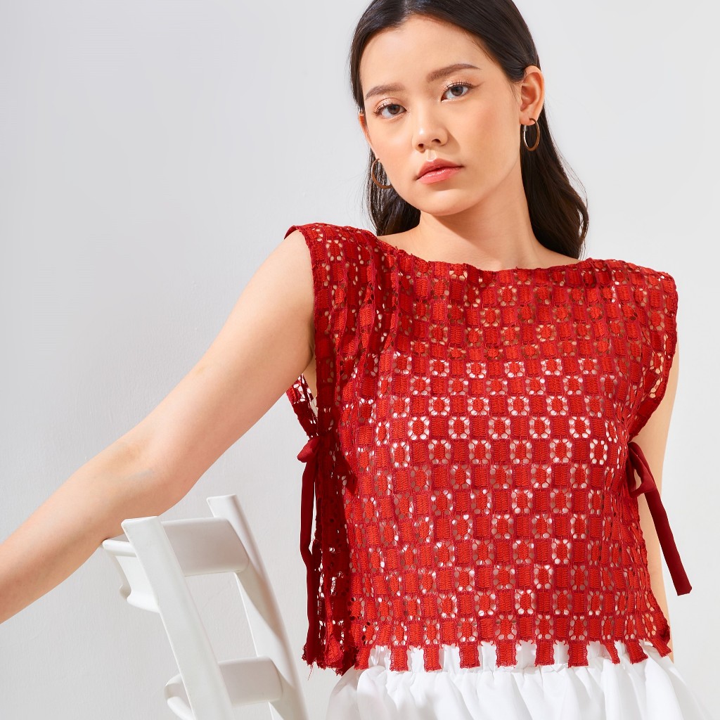 Jual PUKKa Scarlet Vest (Rompi Renda Lace Vest Korean Style) | Shopee ...