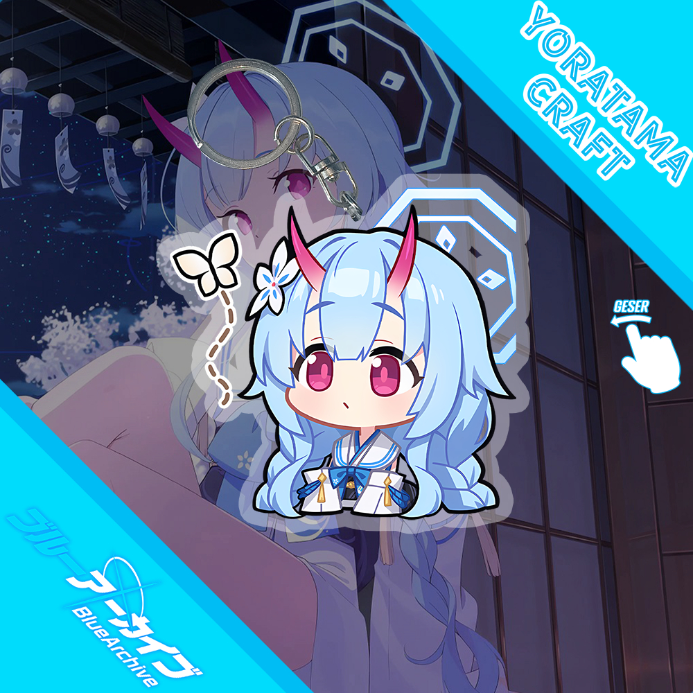 Jual Gantungan Kunci Blue Archive, Keychain Anime Lucu Murah | Shopee ...