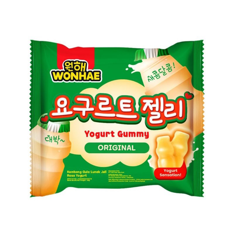 Jual WONHAE Yogurt Gummy Original 48 gr | Shopee Indonesia