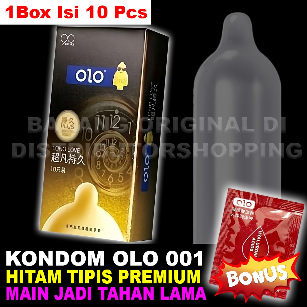 Jual NEW !! KONDOM BLACK OLO 001 LONG LAST PREMIUM - 1box ( 10pcs ) | Shopee Indonesia