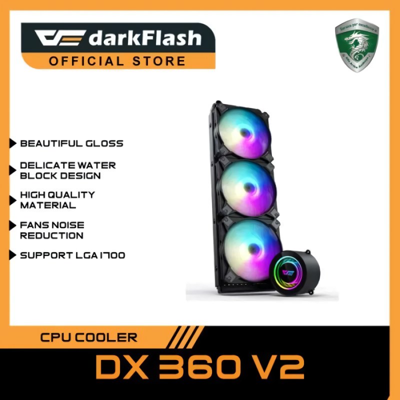 Jual darkFlash Twister DX360 V2.6 Liquid CPU Cooler [Support INTEL ...