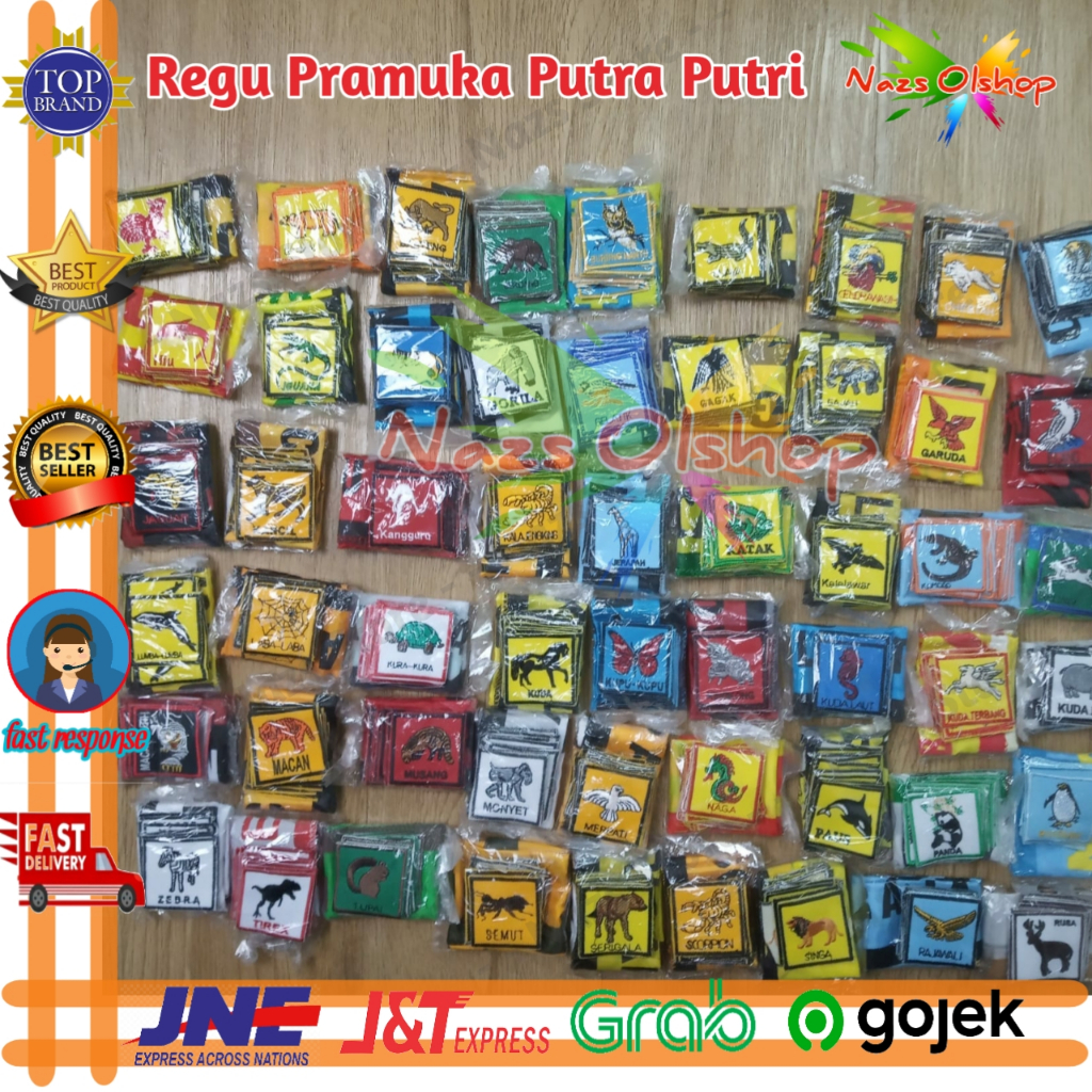 Jual Bet Badge Tanda Regu Pramuka Penggalang + Bendera Regu | Shopee ...