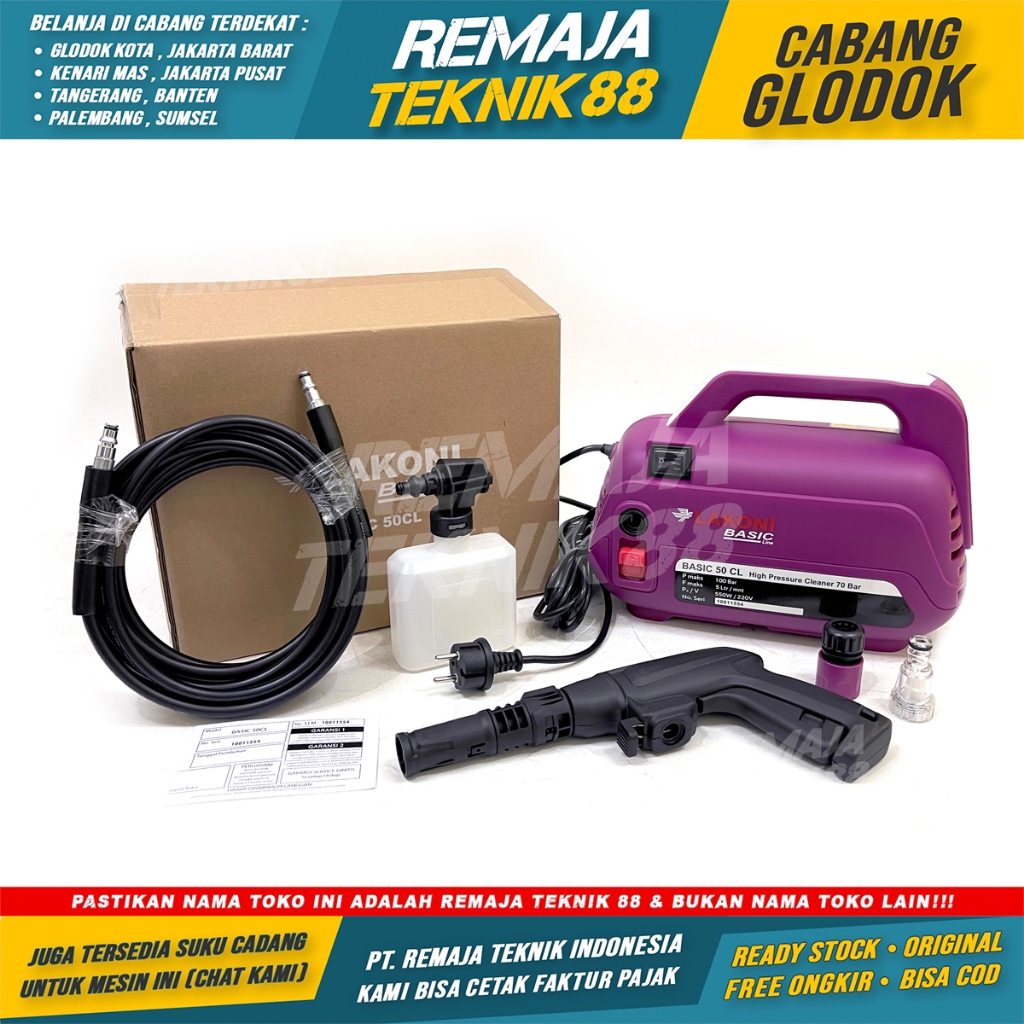 Jual MESIN STEAM JET CLEANER LAKONI BASIC 50CL 50 CL Mesin Cuci Motor ...