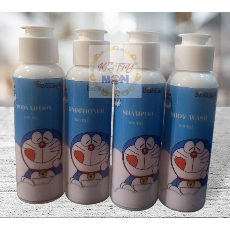 Jual Botol travel isi ulang fliptop 100 ml doraemon | Shopee Indonesia