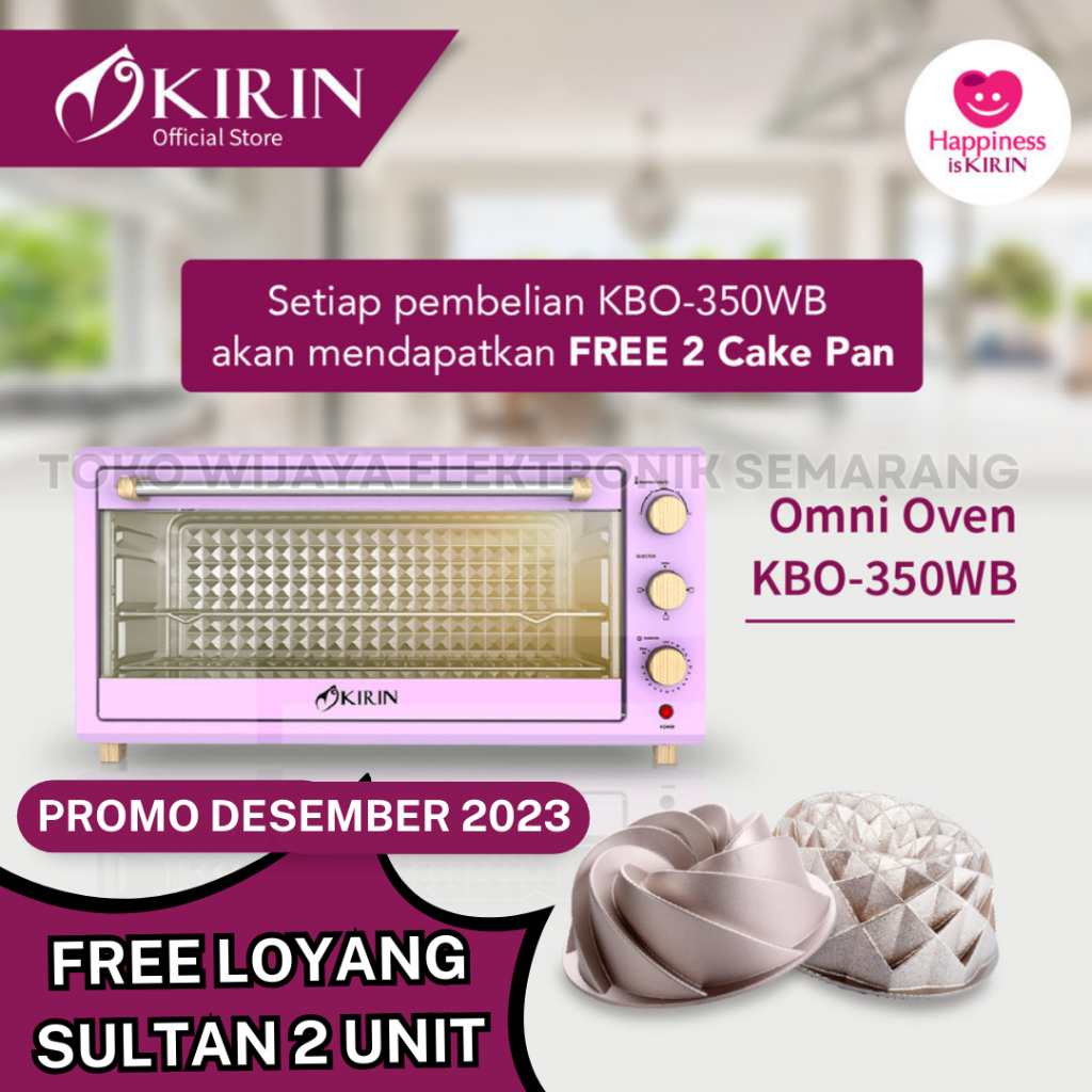 Jual KIRIN Beauty Oven Listrik Wide Body 35L 35 Liter KBO-350WB KBO 350WB KBO 350 WB Pemanggang ...