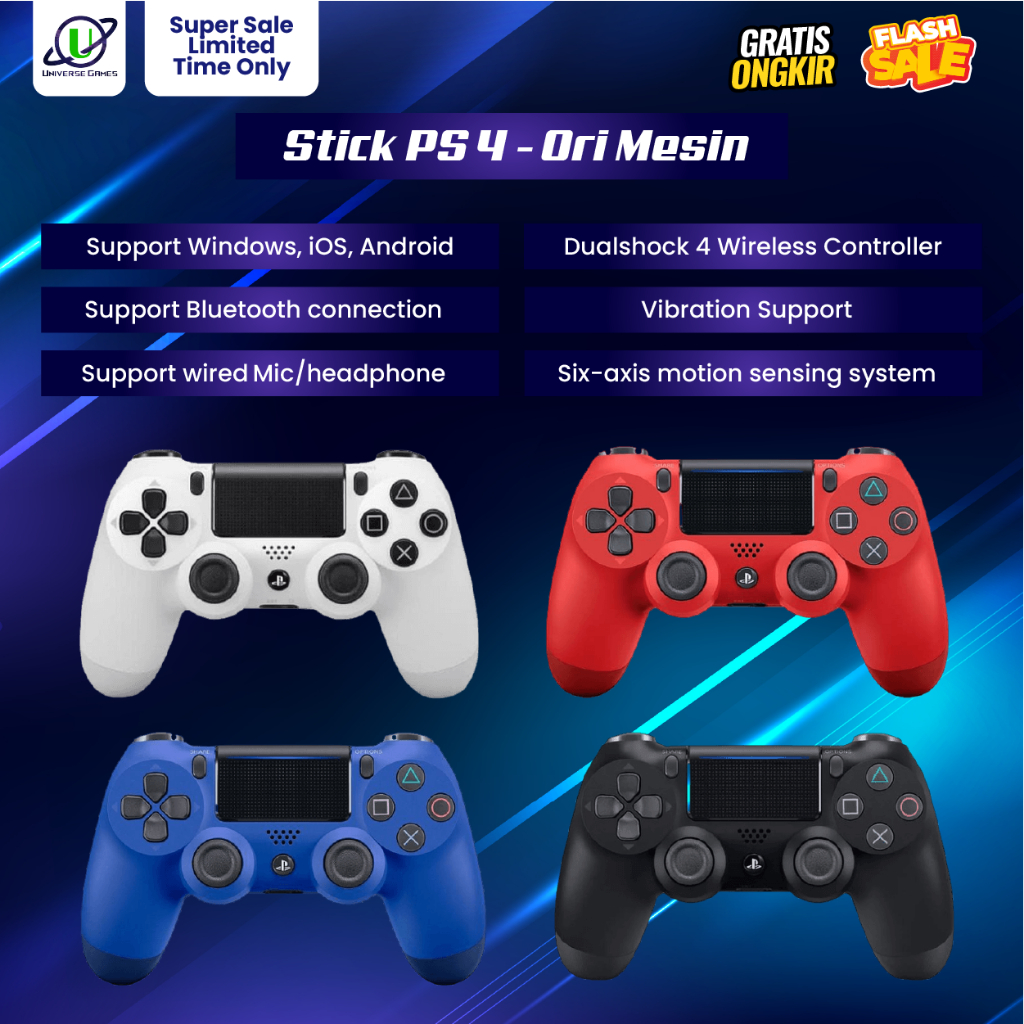 Jual Stick PS4 Second Original Mesin OM - Stik Playstation DS4 MOTIF ...