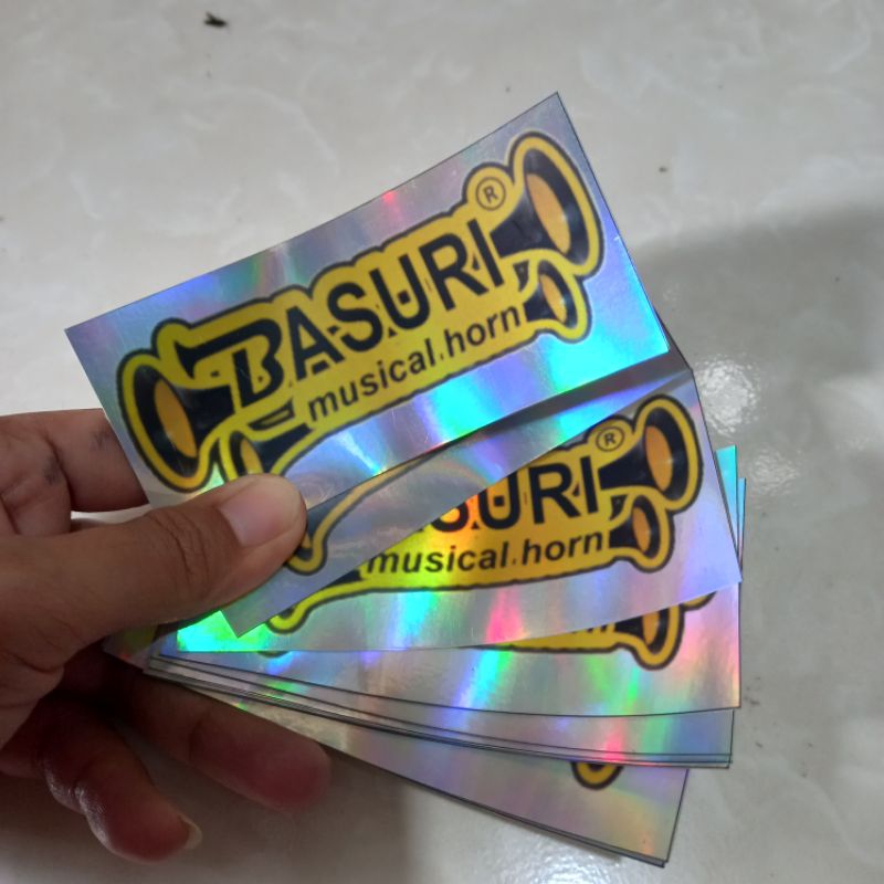 Jual 5 stiker bus sticker bis hologram basuri horn | Shopee Indonesia