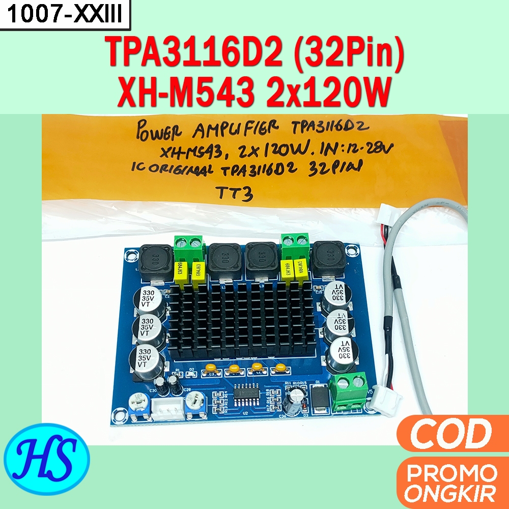 Jual TPA3116D2 2 x 120W Dual-channel Stereo High Power Digital Audio Power Amplifier Class D XH ...