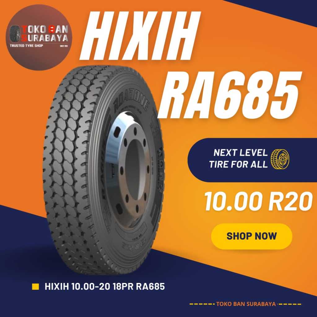 Jual Ban TRUK RADIAL HIXIH 1000 R20 18PR 1000-20 1000/20 1000R20 1000/R20 R20 R 20 18 PR RA685 ...