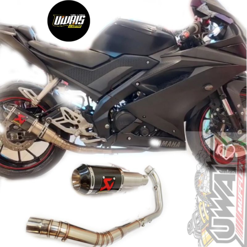 Jual Knalpot Ekzos Akrapovic Yamaha R15 V3 v4 New YZF-R15 1 set exhaust ...