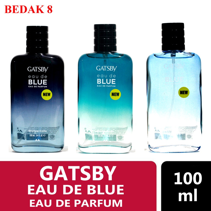Jual GATSBY Eau De Blue Eau De Parfum 100 ml BESAR (FREE BUBBLE) | Shopee Indonesia