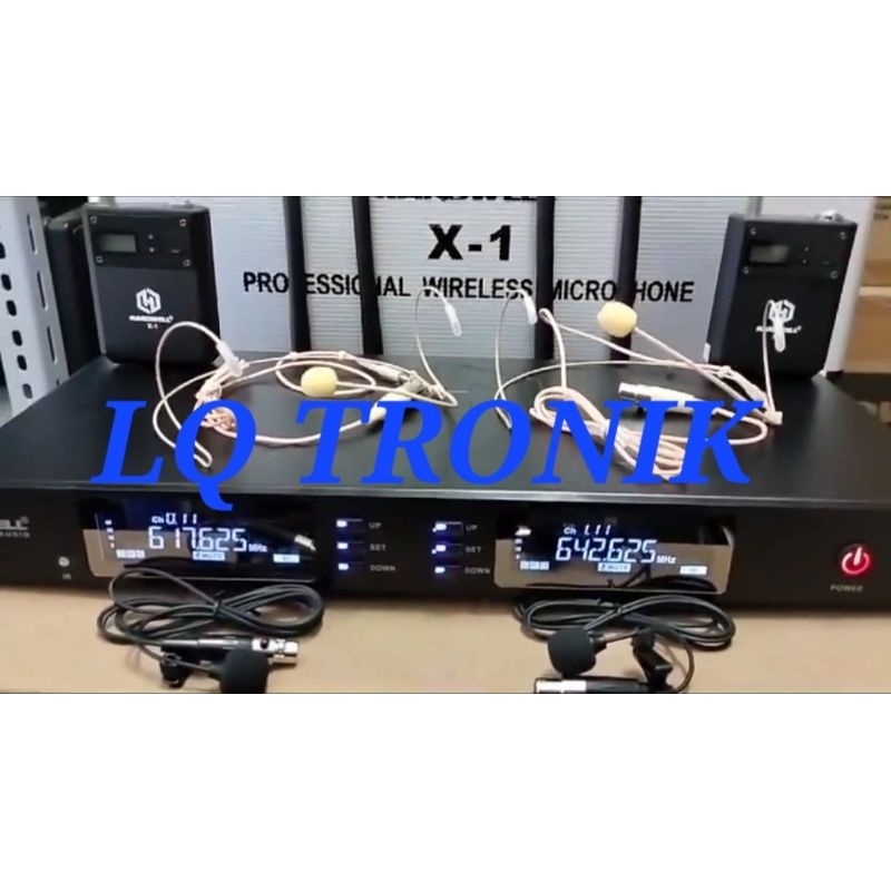 Jual MICROPHONE WIRELESS DUAL CLIP ON MURAH HARDWELL X1 ORIGINAL ...