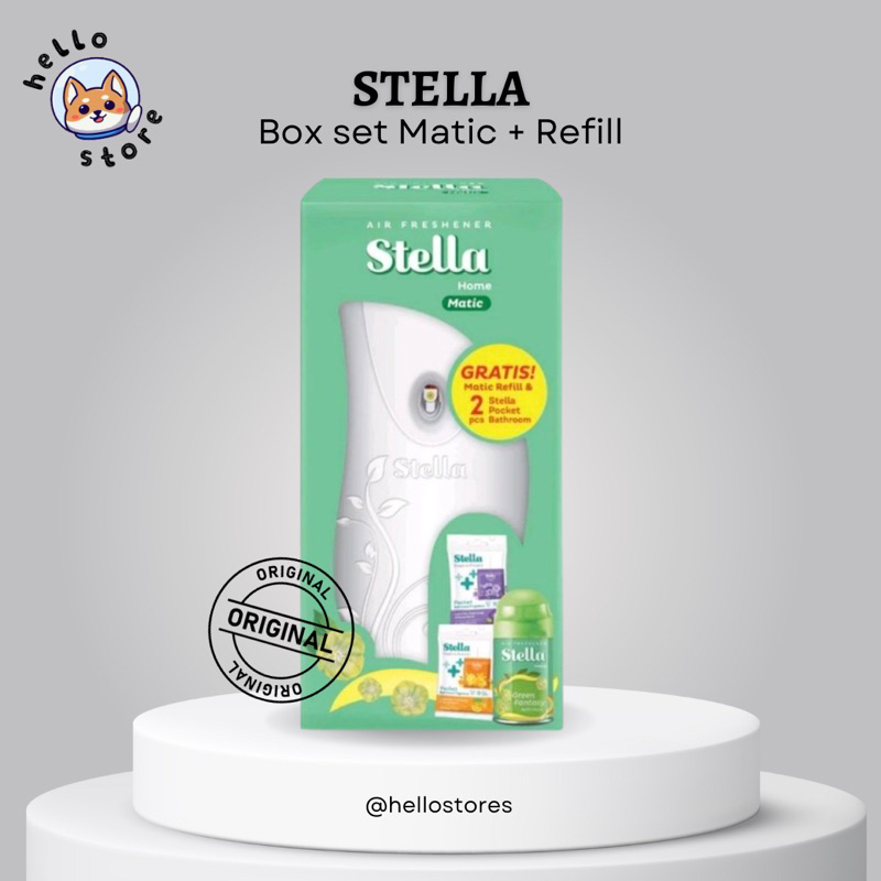 Jual Stella Matic Box Set Free Refill 225mL + Stella Pocket (2pcs ...