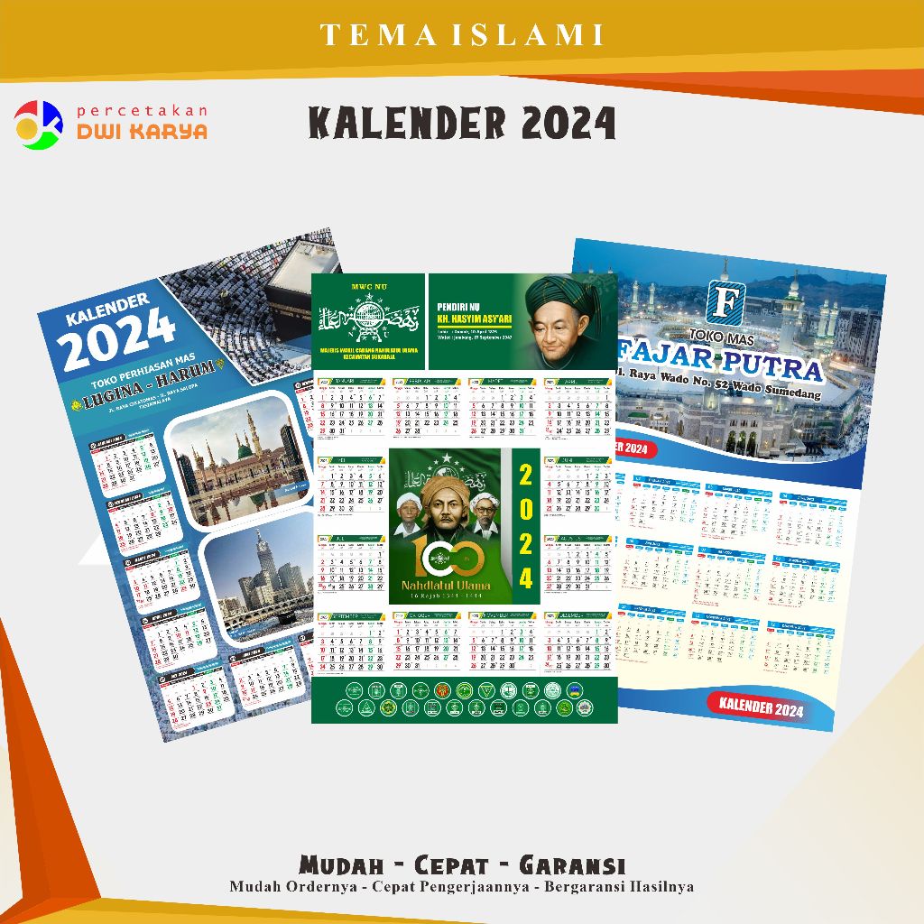 Jual [A4] Kalender Dinding 2024 Kalender 12 Bulan A4 Custom Murah Foto ...