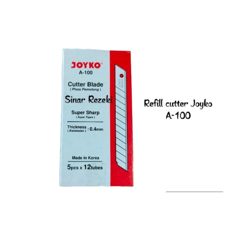 Jual 1 TUBE = 5PCS!! A-100/Refill cutter kecil joyko/refill cutter A ...
