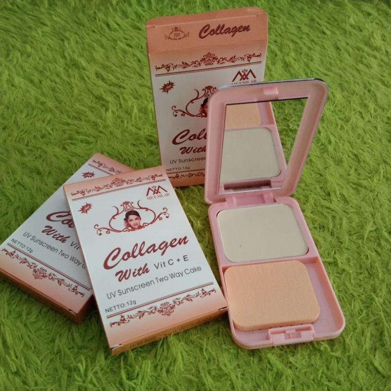 Jual BEDAK PADAT COLLAGEN TWO WAY CAKE //COLLAGEN WITH vit c +e ...