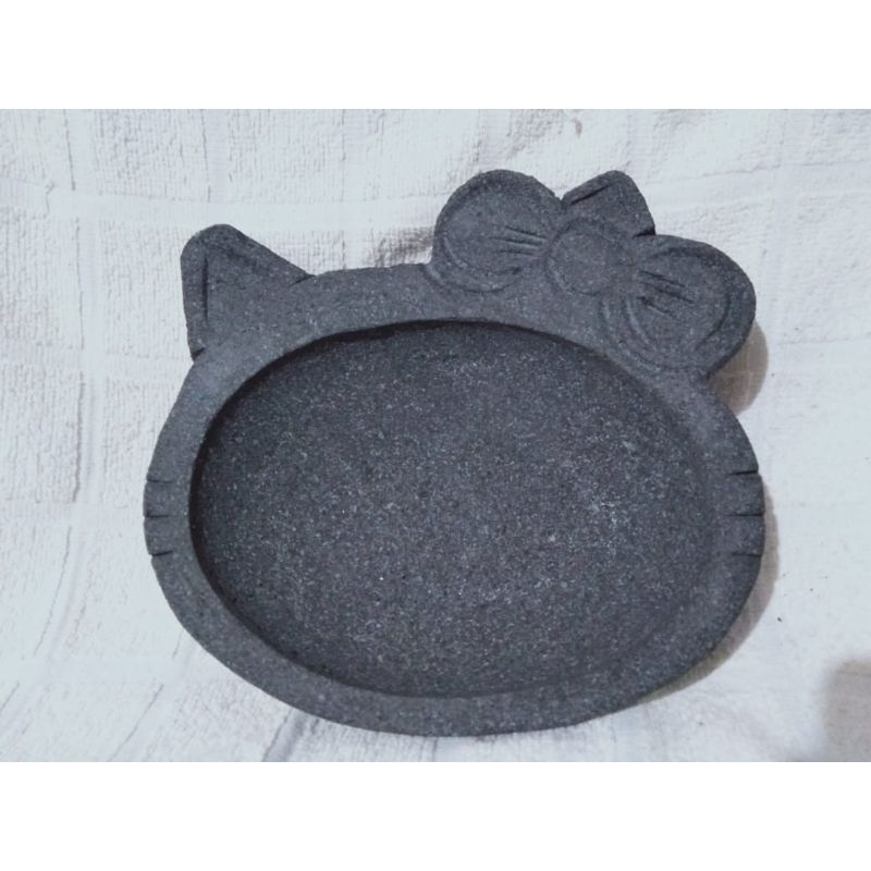 Jual Cobek Hello Kitty BATU kali Ukuran 23cm( satu set sama ulekan ...