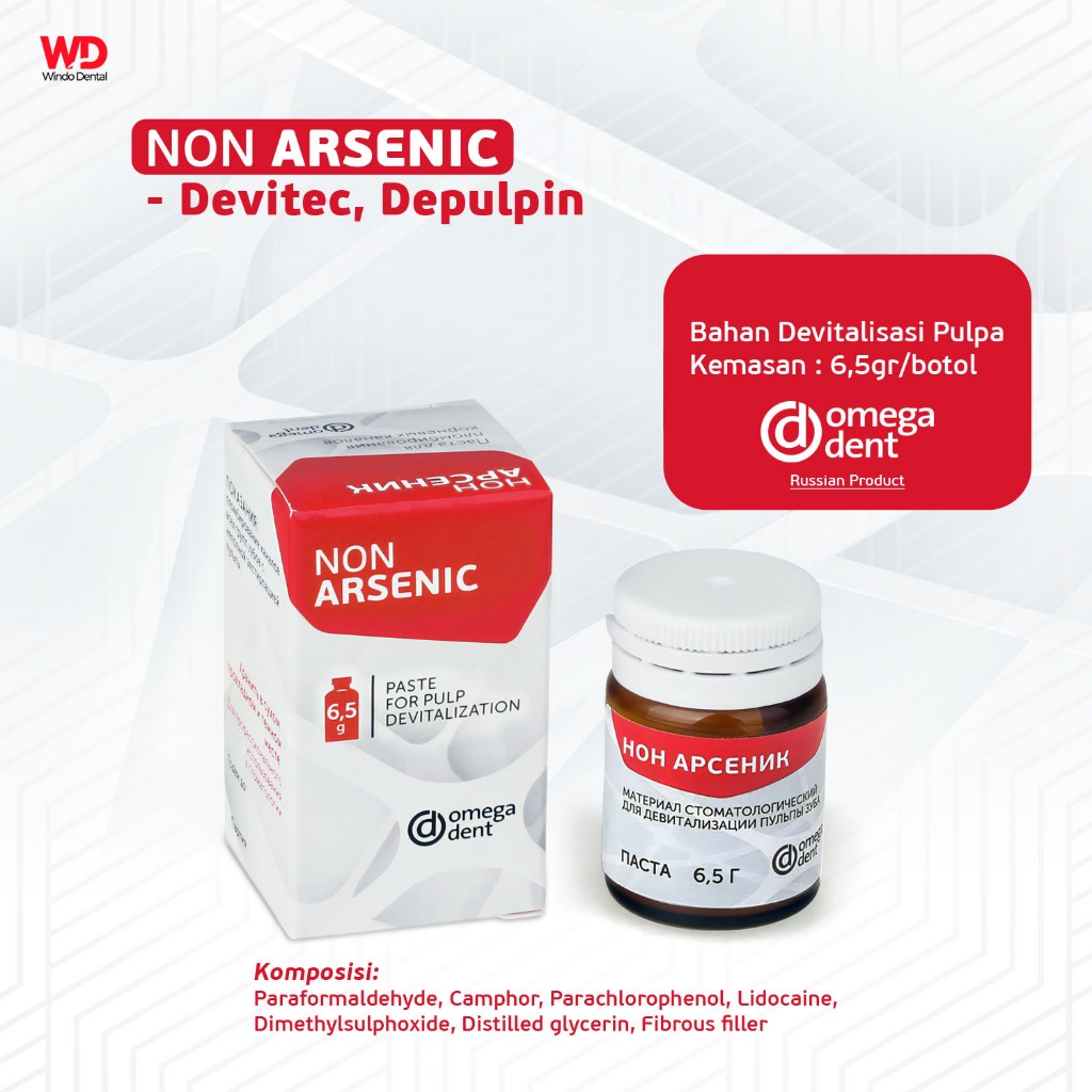 Jual DENTAL MEDIKAMEN ENDO DEVITALISAI PULPA OMEGADENT NON ARSENIC PERAWATAN SALURAN AKAR ...