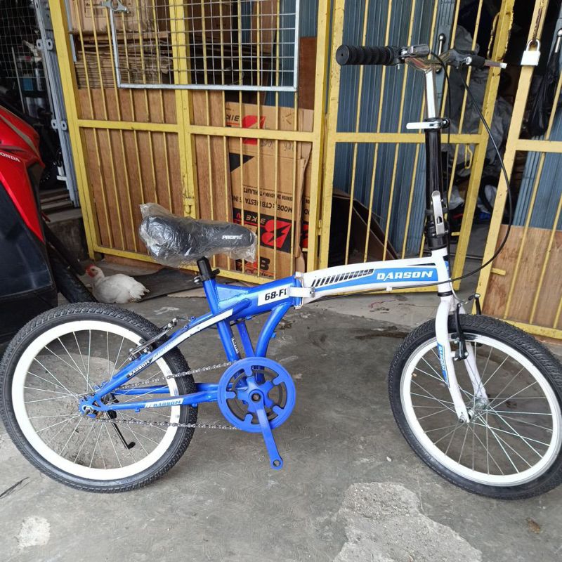 Jual sepeda BEKAS part 80 persen baru lipat 20 single speed darson ...