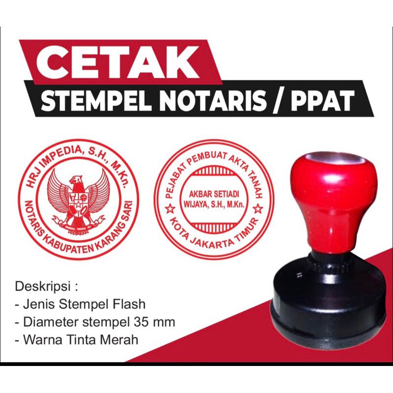 Jual Stempel Notaris/PPAT (Stempel Flash) | Shopee Indonesia