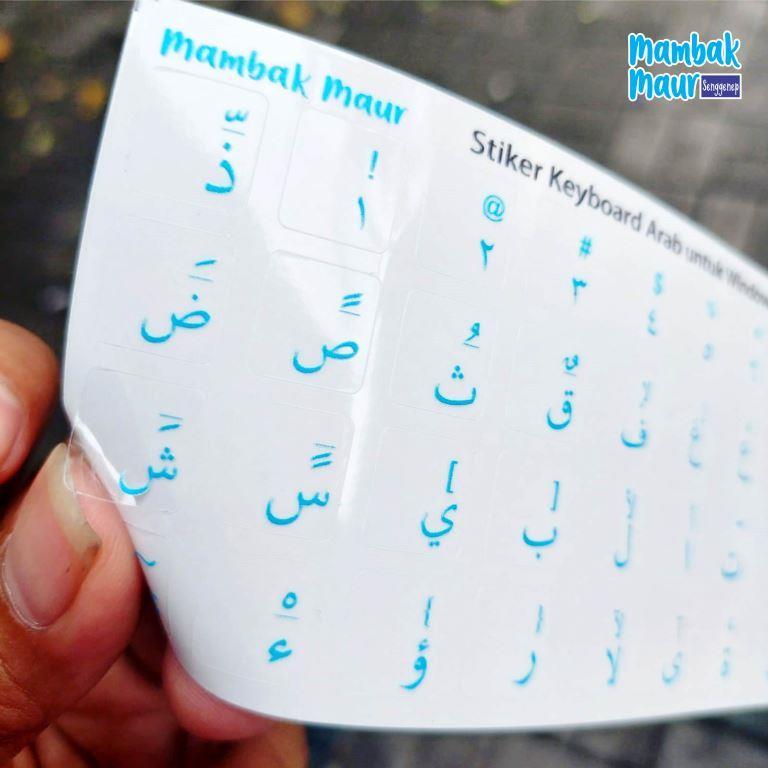 Jual STIKER KEYBOARD ARAB TRANSPARAN BENING KHUSUS APEL MA CB 00K MACOS ...