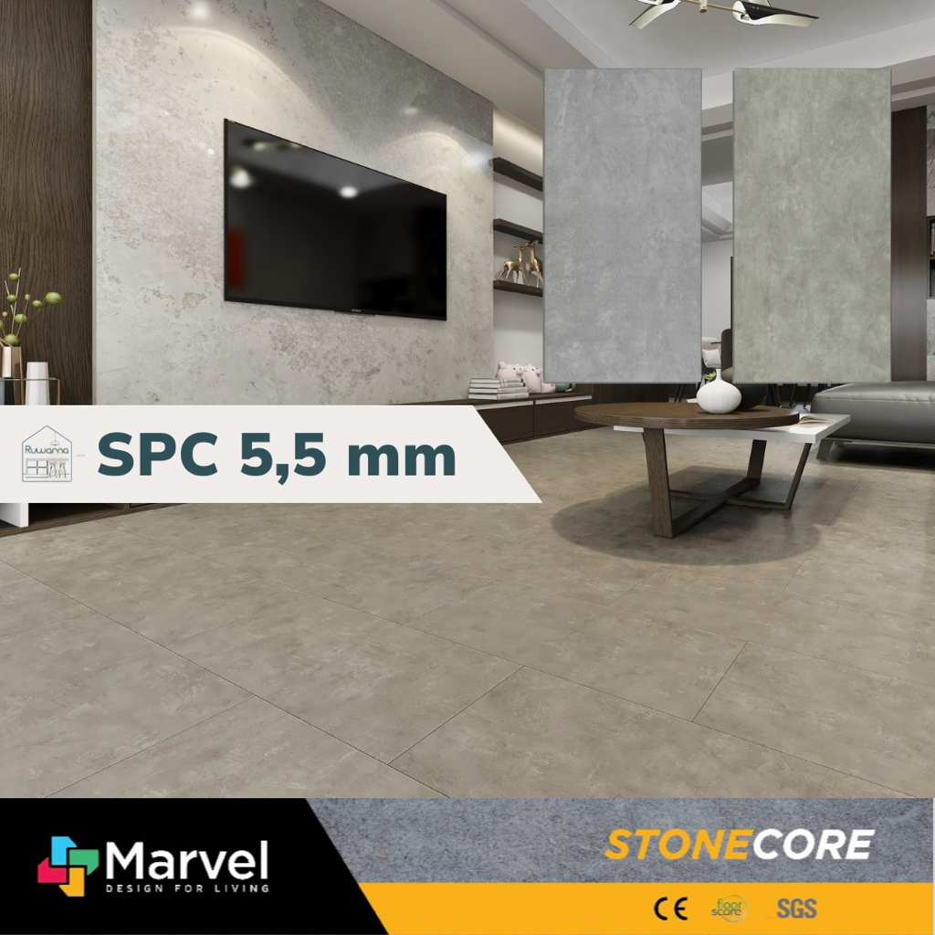 Jual Lantai SPC MARVEL 5,5 mm Stonecore | Shopee Indonesia