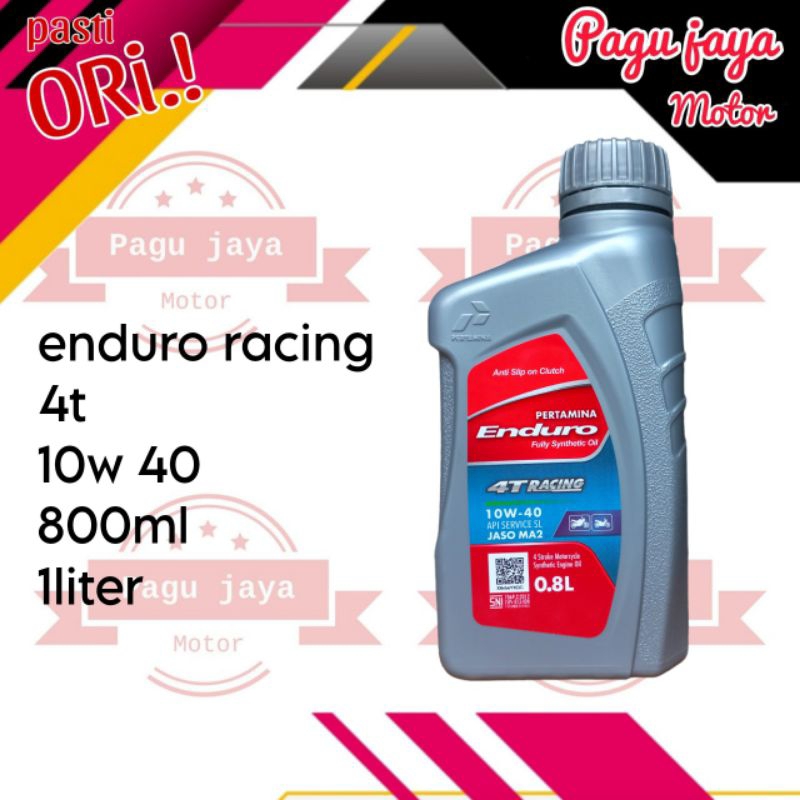 Jual oli mesin enduro racing 800ml 1 liter sae 10w40 pertamina | Shopee ...