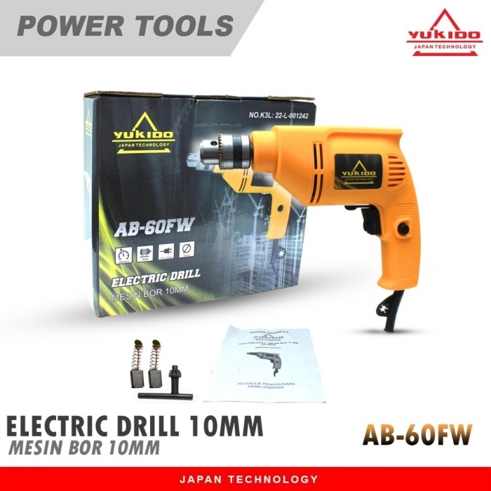Jual YUKIDO ELECTRIC DRILL - MESIN BOR LISTRIK 10MM VARIABEL SPEED ...