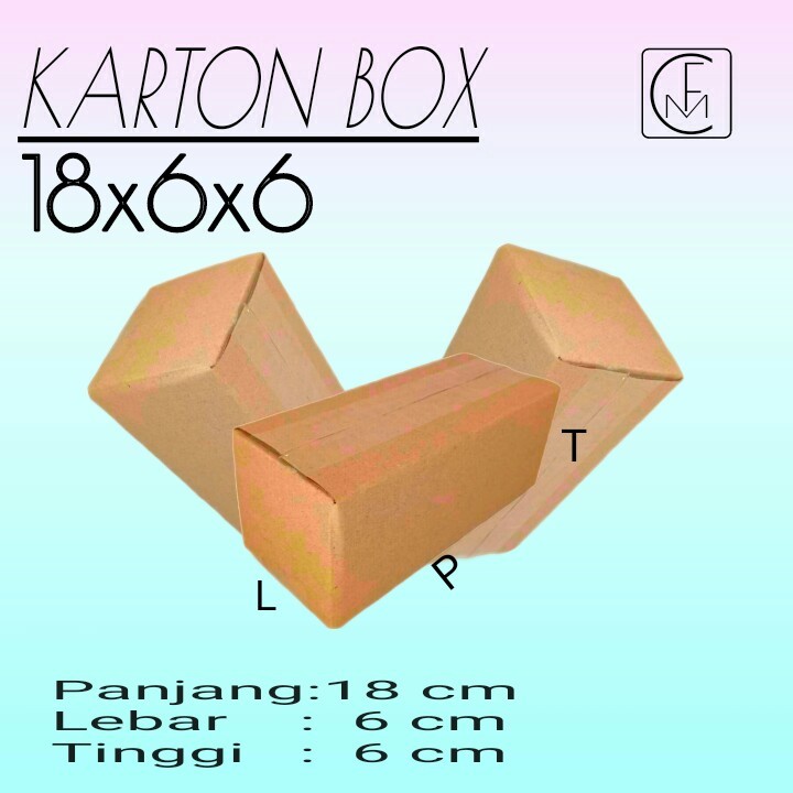 Jual Karton Box Ukuran 18x6x6 kardus serbaguna/kardus kecil/sedang ...