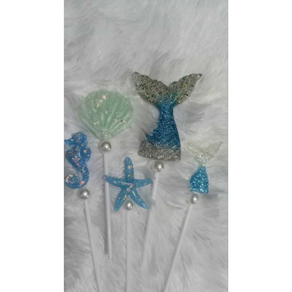 Jual HIASAN TOPPER ORNAMENT FIGURE CAKE KUE ULANG TAHUN BENTUK MERMAID PUTRI DUYUNG KERANG EKOR ...
