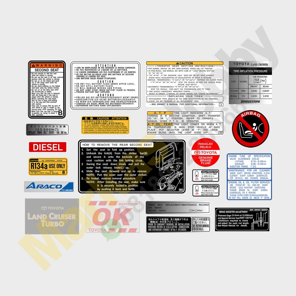 Jual Stiker Toyota Land Cruiser VX80 Turbo | Shopee Indonesia