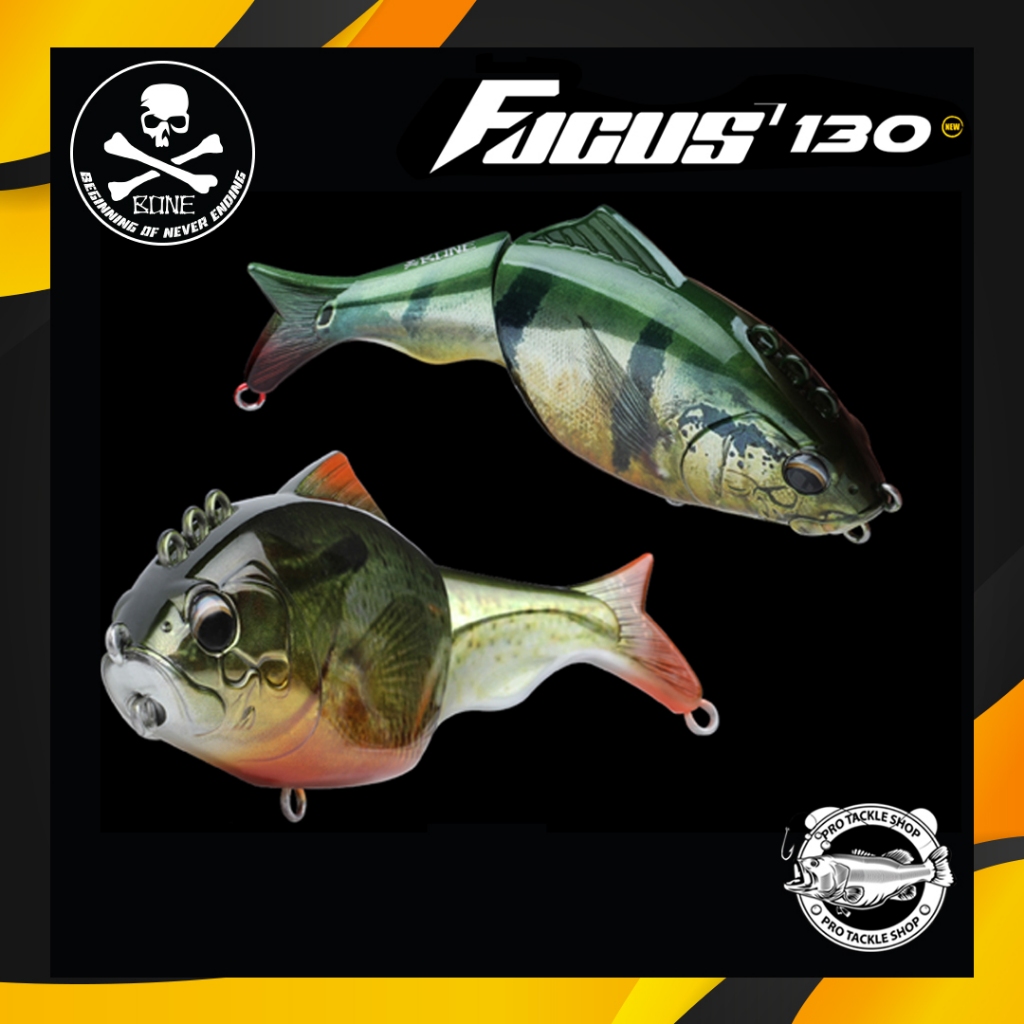 Jual BONE Lure Casting FOCUS 130MM Tipe Swim Bait | Shopee Indonesia