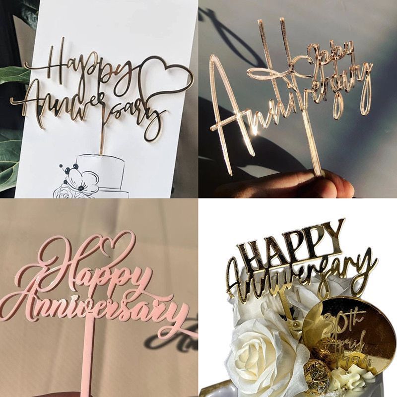 Jual Topper happy aniversary bride to be angka twenty thrity fifty ...